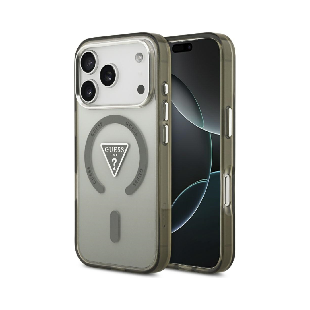 iPhone 17 Pro Max maskica Guess IML Gradient Triangle Logo MagSafe Khaki